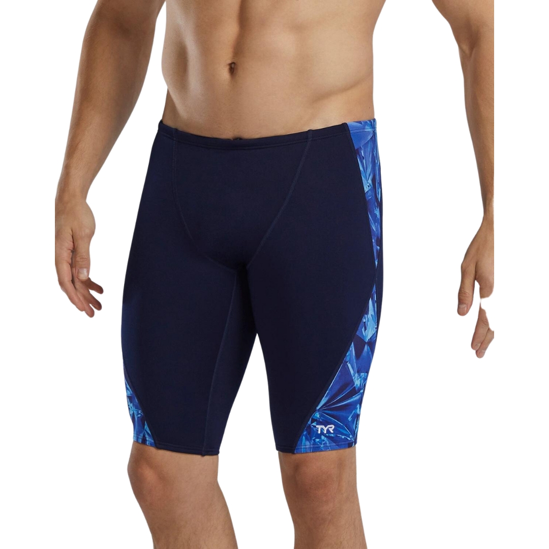 TYR Men's Crystalized Blade Splice Jammer Swimsuit - Ly Sports