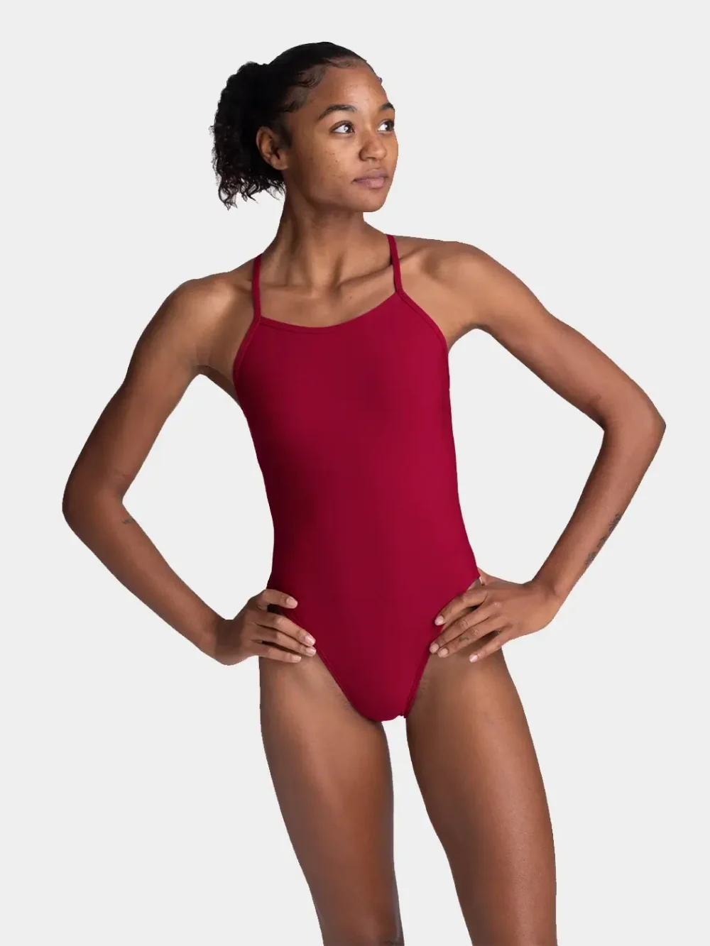 Jolyn Women's Gavin Solid Contrast One Piece Swimsuit - Ly Sports